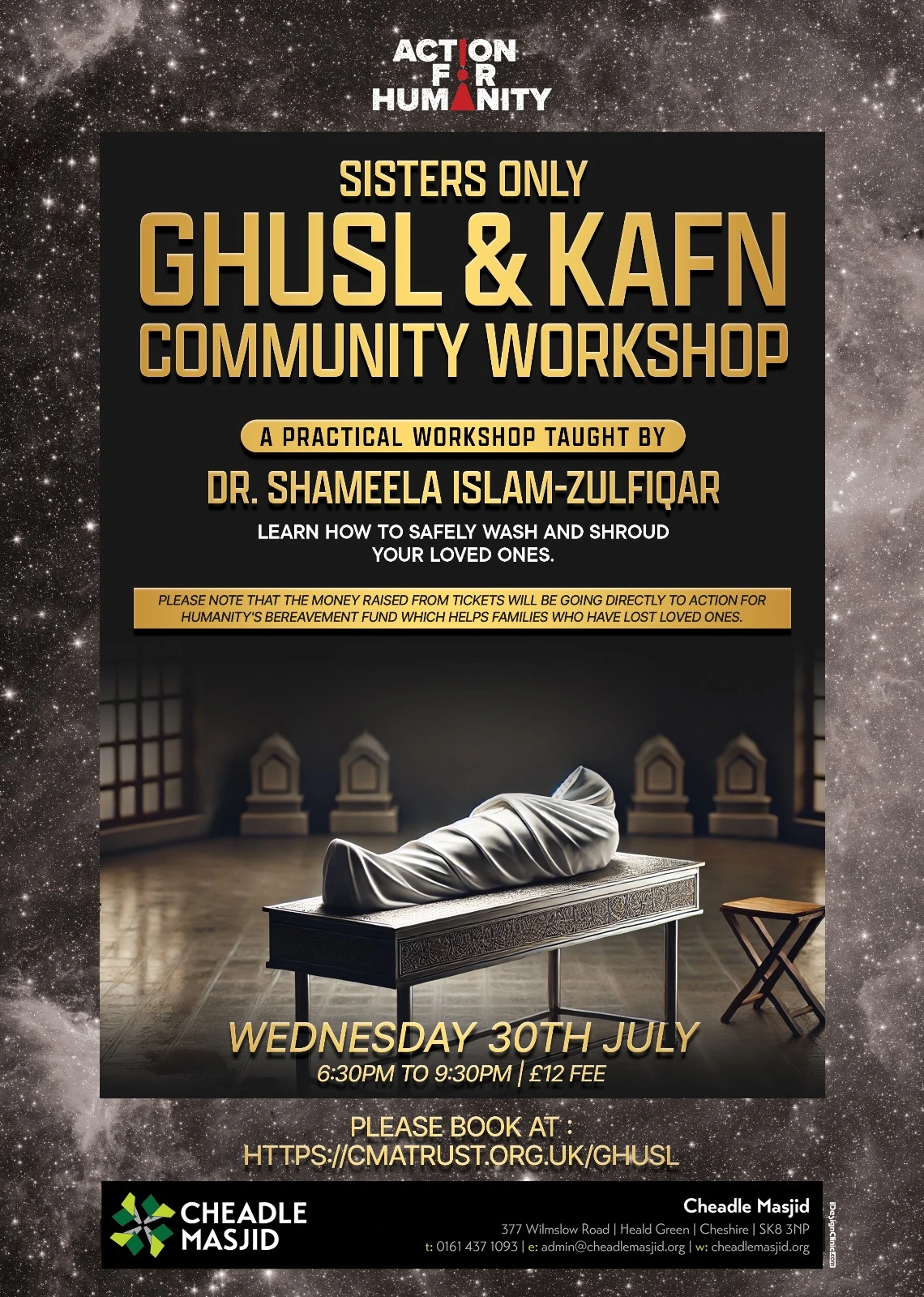 Sisters Ghusl and Kafn Community Workshop - Cheadle Masjid